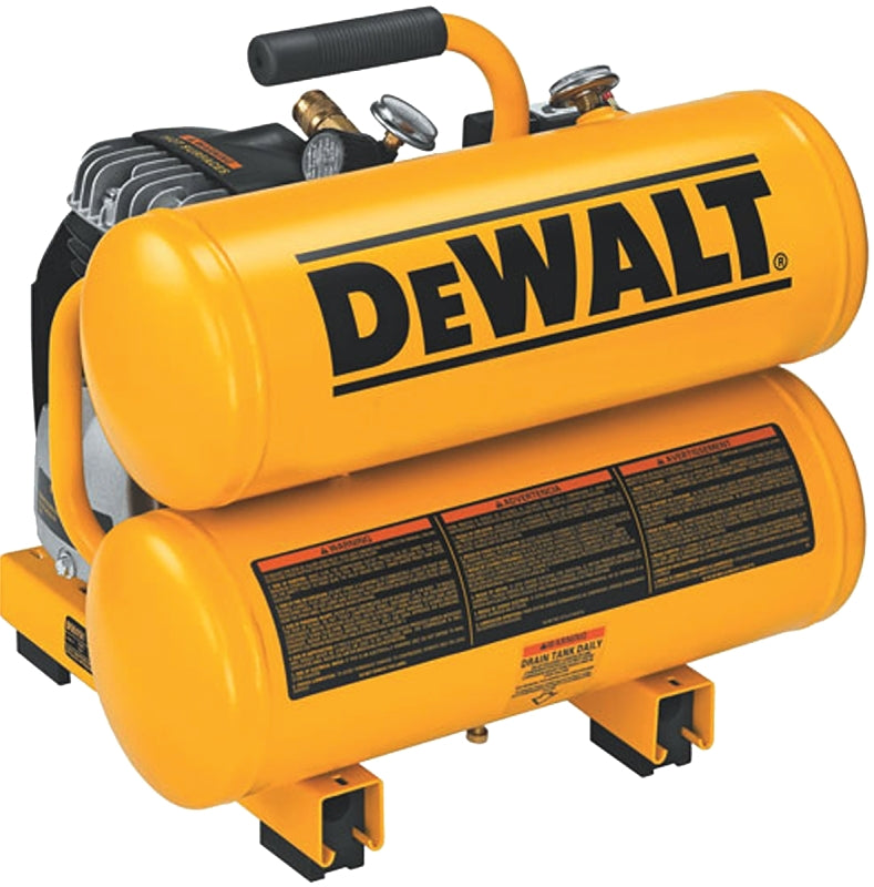 DEWALT D55153 Electric Hand Carry Air Compressor, Tool Only, 4 gal Tan ...