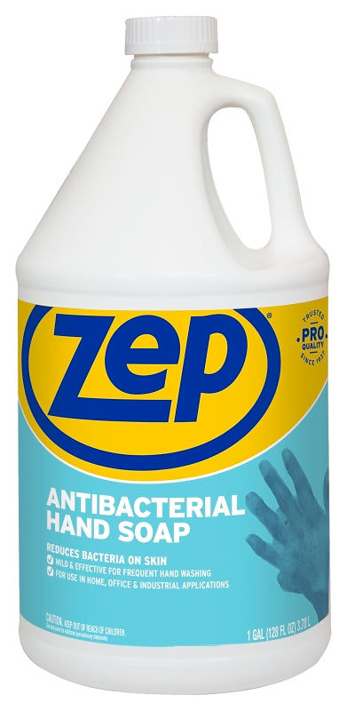 Zep R46124 Antibacterial Hand Soap, Viscous Liquid, Clean, 128 oz Bott ...