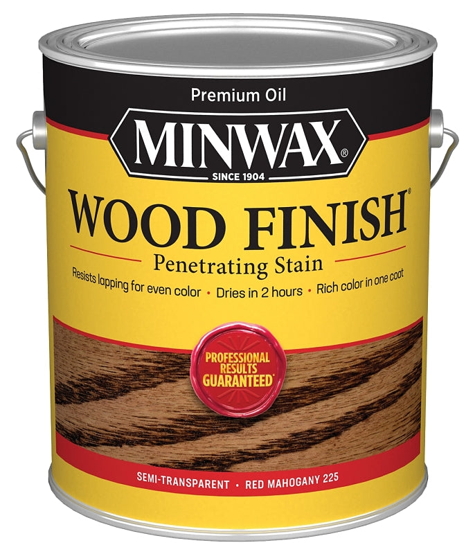 Minwax 71007000 Wood Stain, Oil Base, Red Mahogany, Liquid, 1 gal, Can ...