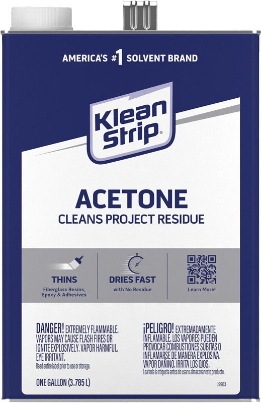 Klean Strip GAC18 Acetone Thinner, Liquid, Characteristic Ketone, Swee ...