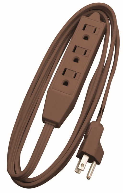 CCI 0608 Extension Cord, 16 AWG Cable, 8 ft L, 13 A, 125 V, Brown ...