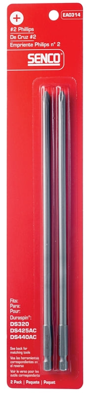 Senco EA0314 Screwdriver Bit, Phillips Drive, 1/4 in Shank, 6 in L, St ...