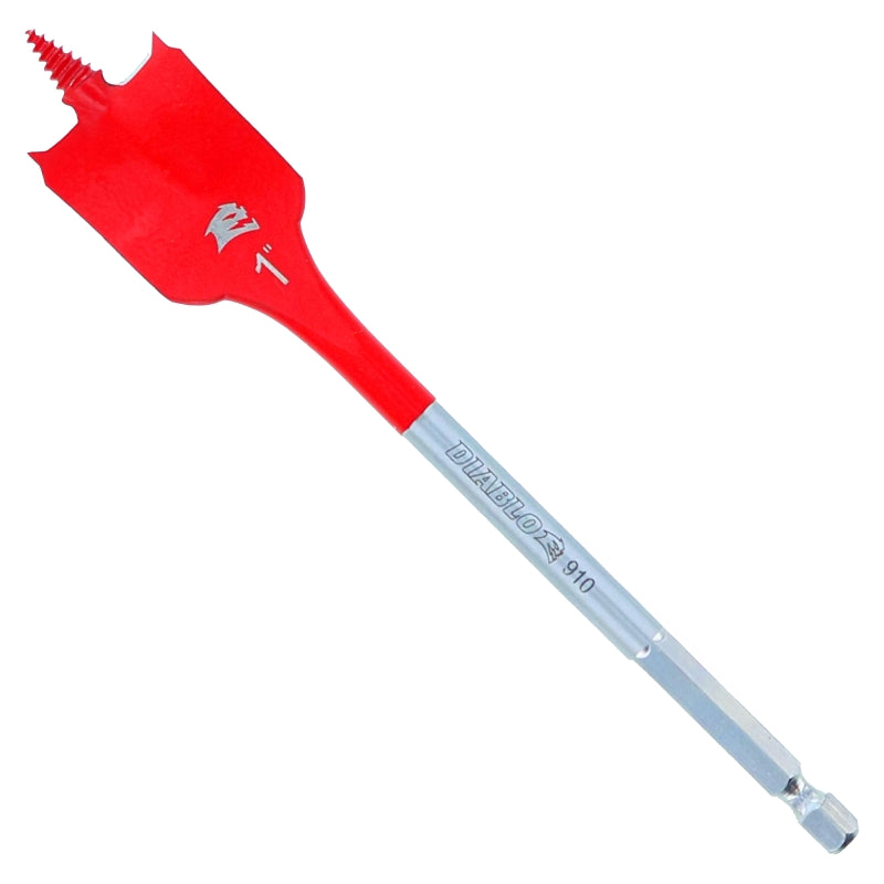 Diablo SPEEDemon DSP2130-P2 Spade Drill Bit, 1 in Dia, 6 in OAL, 10 mm ...