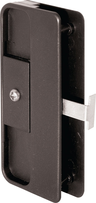 Prime-Line A 150 Door Latch and Pull, Black, 2 in Pull W, Plastic/Stee ...
