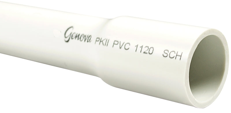 JM Eagle SDR Series 27615 Pipe, 1-1/2 in, 20 ft L, Solvent Weld, PVC ...
