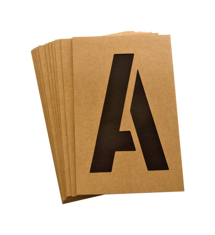 Hy-Ko Number and Letter Stencils Reusable, Water Resistant 6 in ...