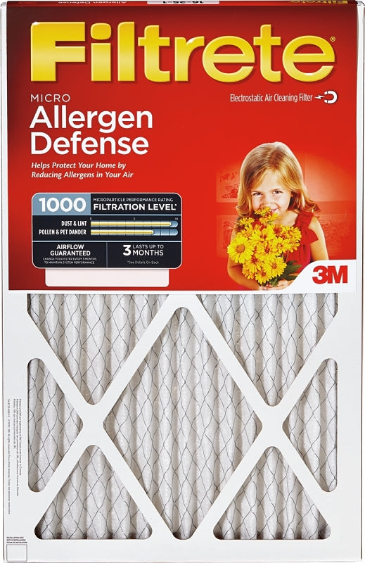 Filtrete 9813DC-6 Air Filter, 30 in L, 24 in W, 11 MERV, Cardboard Fra ...