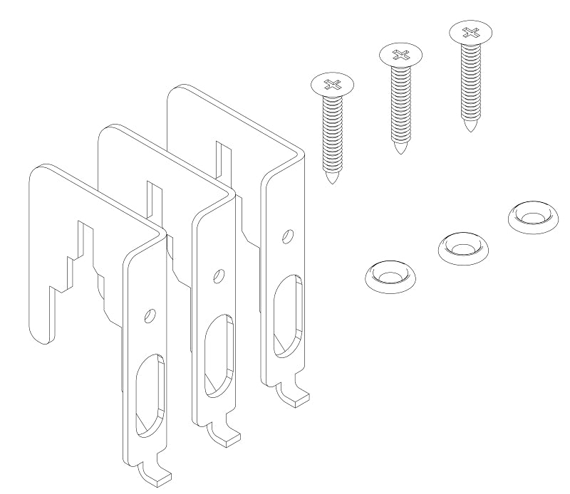 madix EPPMVDB Extended Pegboard Bracket, Galvanized, For: VDBNP-(NW)(N ...