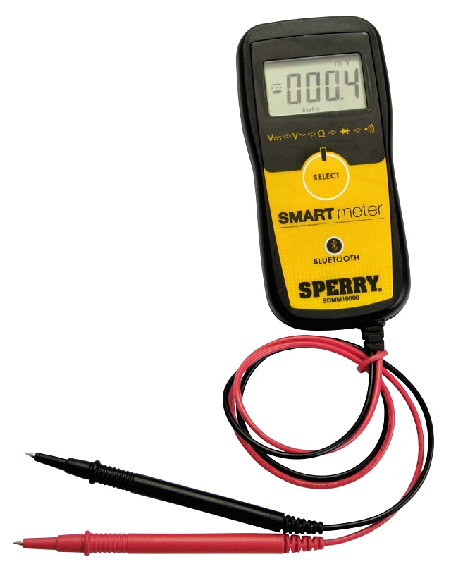 Sperry Instruments SDMM10000R Smart Multi Meter, Digital Display, Yell ...