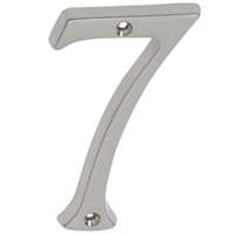 Schlage SC2-3076-619 House Number, Character: 7, 4 in H Character, Nic ...