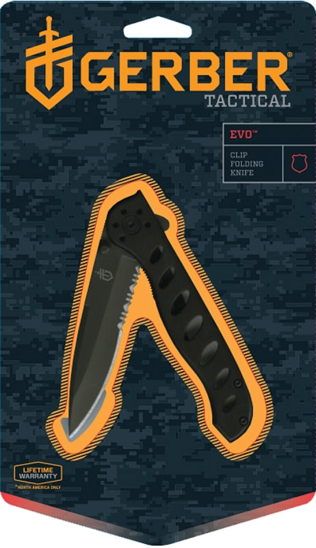 Gerber 22-41432 Folding Knife, 3.43 in L Blade, High Carbon Stainless ...