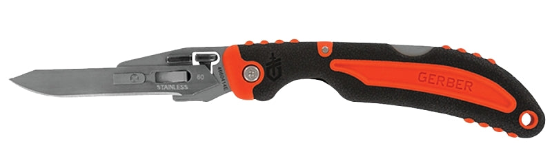 Gerber 31-002736N Folding Pocket Knife, 2.8 in L Blade, Orange Handle ...