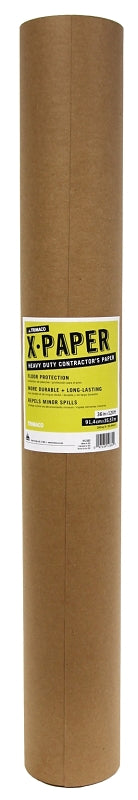 Trimaco X-Paper 12360/20 Floor Protection Paper, 120 ft L, 36 in W, Br ...