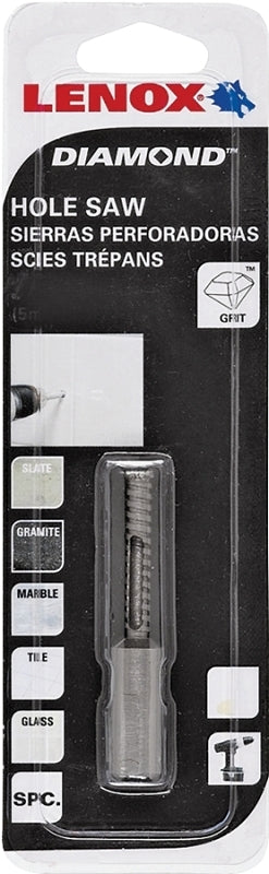 Lenox 12110 Hole Saw, 1/2 in Dia, 1-1/8 in D Cutting, Diamond Cutting ...