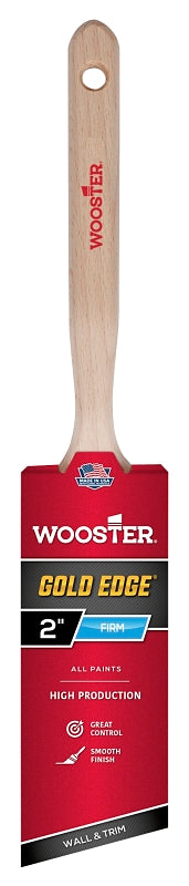 Wooster 5231-2 Paint Brush, Gold Bristle/White, Beech Hardwood Handle ...