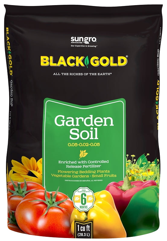 sun gro BLACK GOLD 1411603.CFL001 Garden Soil, 1 cu-ft Bag – Shell ...