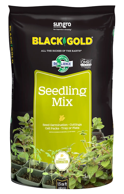 sun gro BLACK GOLD 1411002.CFL001.5P Seedling Mix, 1-1/2 cu-ft Bag ...