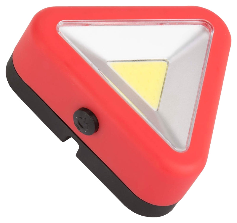 PowerZone 12620 COB LED Triangle Work Light, Red Reflector, ABS/PS Ref ...