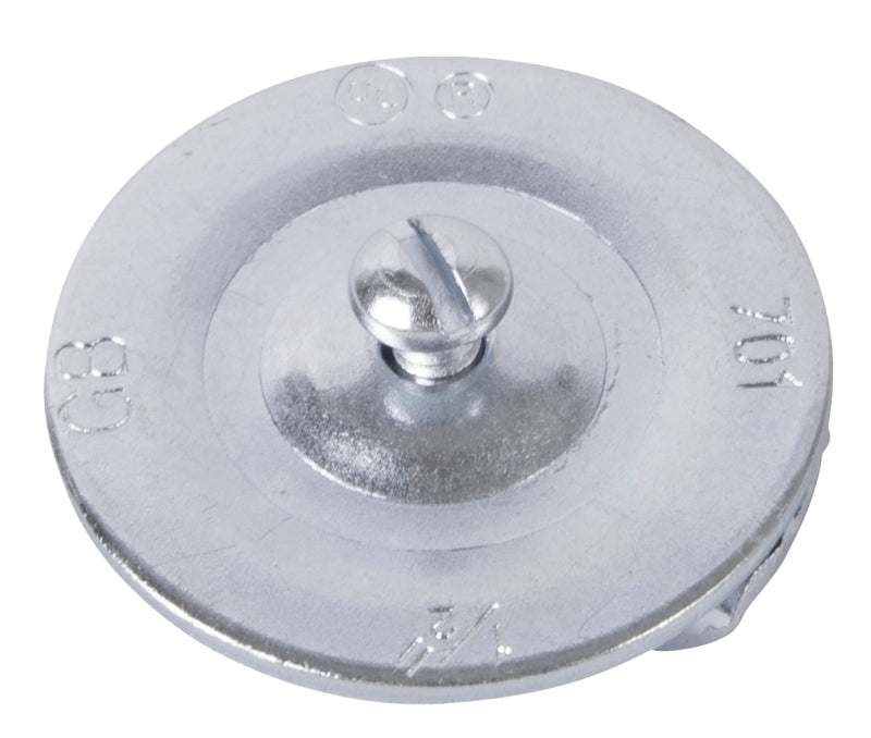 Gardner Bender KO701 Knockout Seal, 3/8 in, Steel, Galvanized – Shell ...