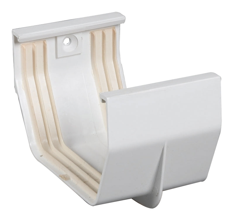 Amerimax T0505 Contemporary Gutter Joiner, 5 in Gutter, Vinyl, White ...