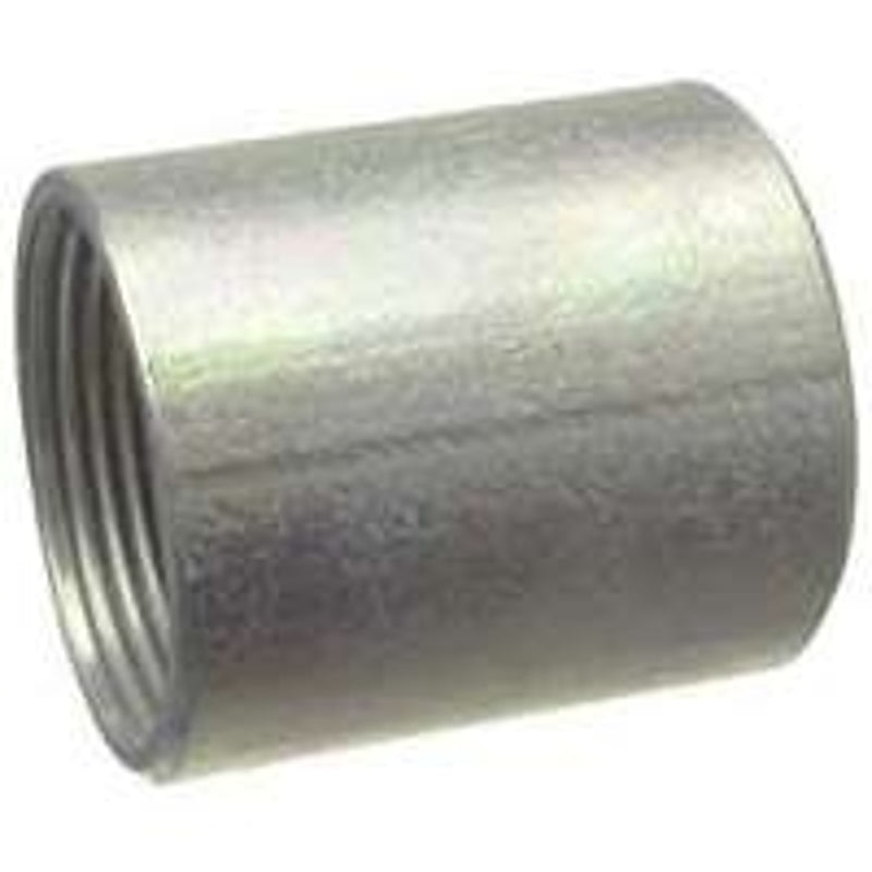 Halex 64012 Rigid Conduit Coupling, 1-1/4 in Threaded, 1.86 in OD, Ste ...