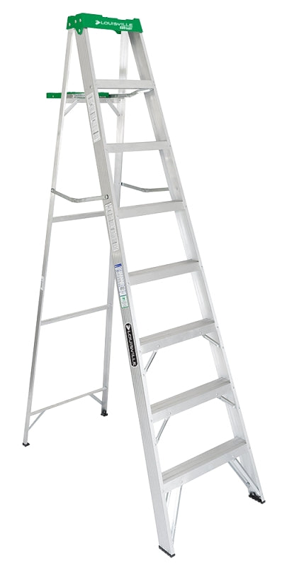 Louisville AS4000 Series AS4008 Step Ladder, 8 ft H, Type II Duty Rati ...