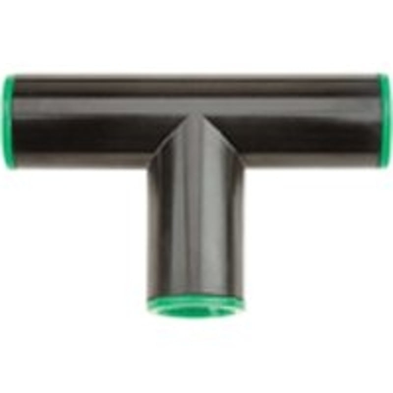 Raindrip R305CT Tubing Tee, 1/2 in Connection, Compression, ABS, Green ...
