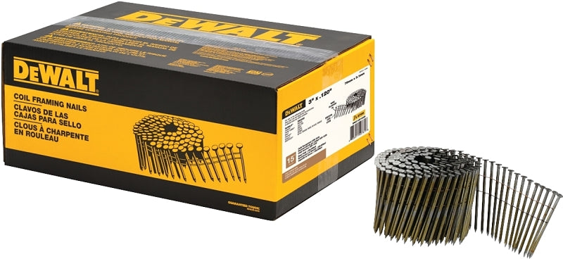 DEWALT DWC10P120D Framing Nail, 3 in L, Bright, Full Round Head, Smoot ...