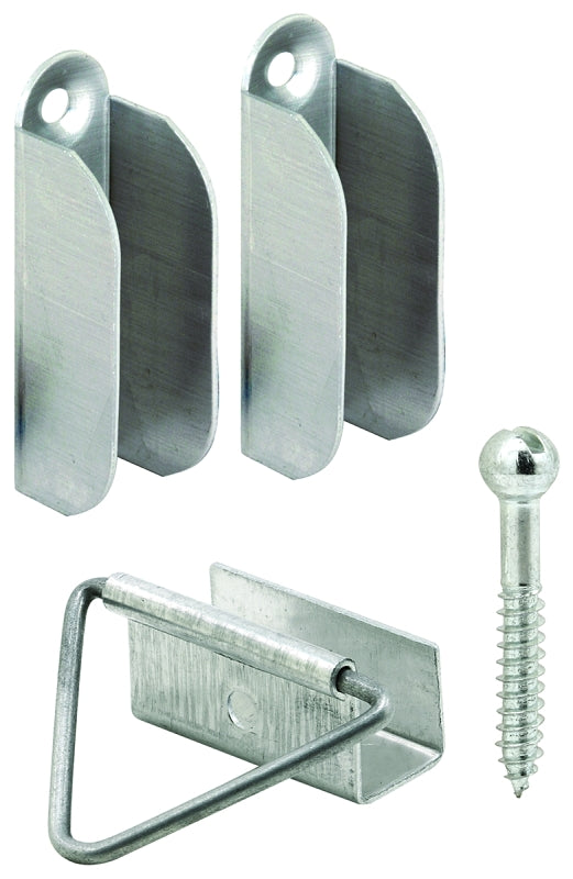 Make-2-Fit PL 7760 Top Hanger and Bottom Latch, Aluminum, Mill, For: 7 ...