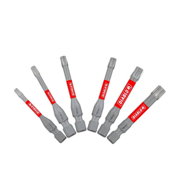 Diablo DTV2-S6 Drive Bit Pack, 2 in L – Shell Lumber and Hardware