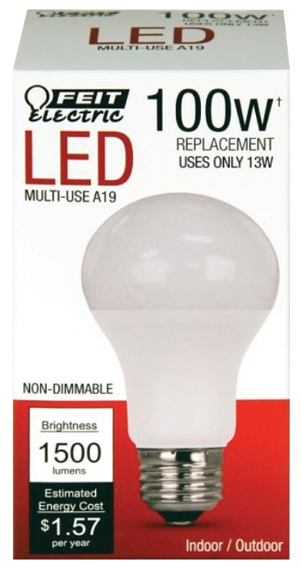 Feit Electric A1600/827/10KLED LED Lamp, General Purpose, 1500 Lumens ...