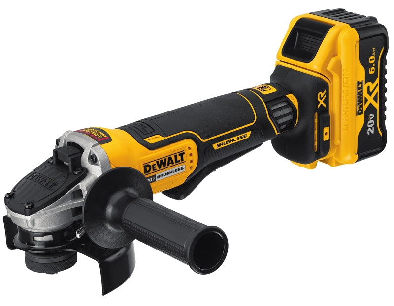 DEWALT DCG413R2 Angle Grinder Kit, Battery Included, 20 V, 6 Ah, 5/8-1 ...