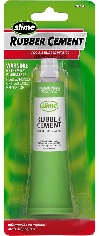 Slime 1051-A Rubber Cement, 1 oz Tube, Solvent, Pack of 6 – Shell ...