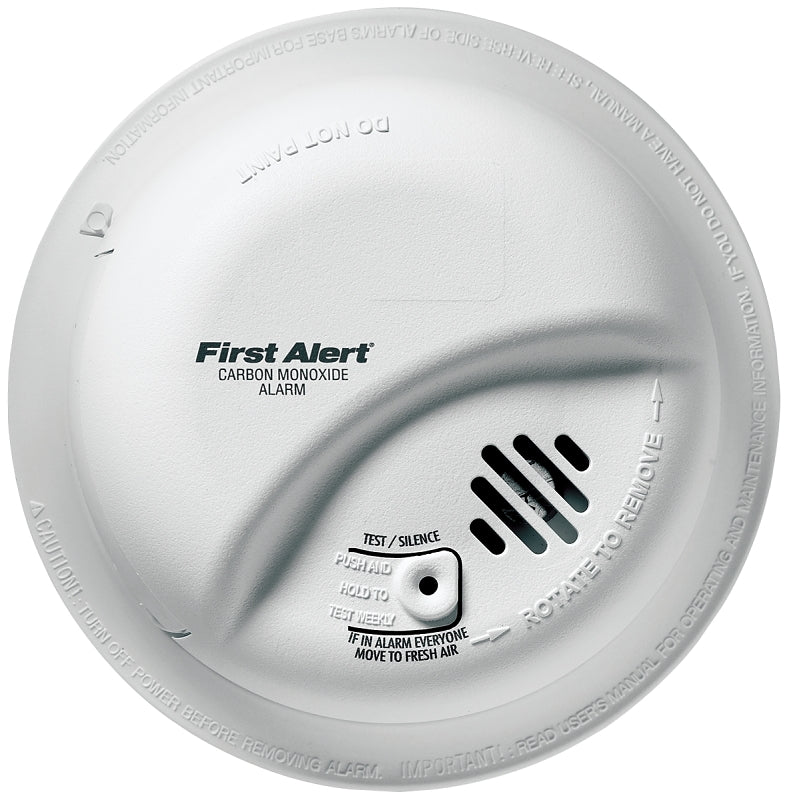 First Alert CO5120BN Carbon Monoxide Alarm, 10 ft, 85 dB, Alarm: Audib ...