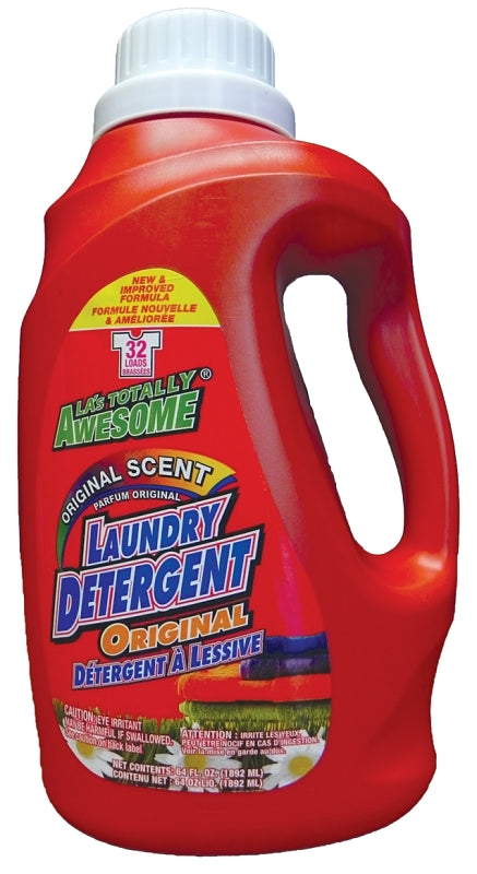 LA's TOTALLY AWESOME 233 Laundry Detergent, 64 oz, Liquid, Original, P ...
