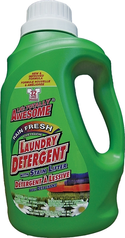 LA's TOTALLY AWESOME 232 Laundry Detergent, 64 oz, Liquid, Rain Fresh ...