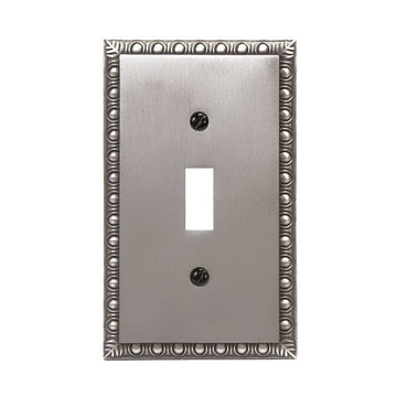 Amerelle 90TAN Wallplate, 4-15/16 in L, 3 in W, 1 -Gang, Cast Metal, A ...