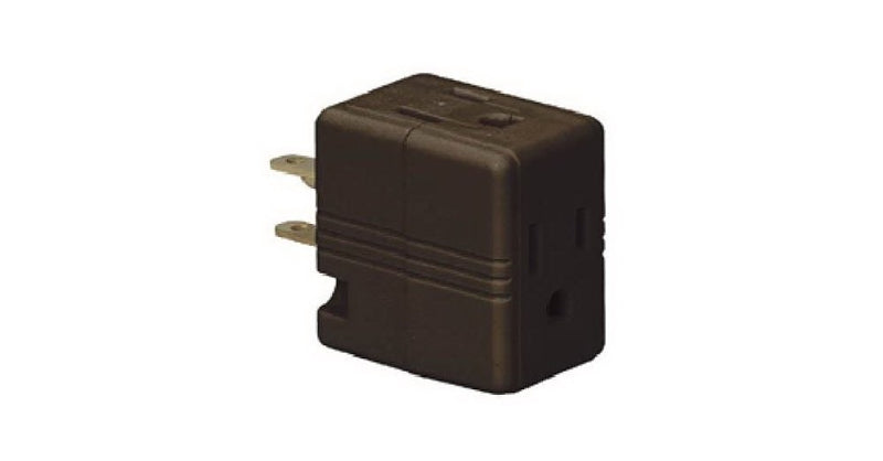 Eaton Wiring Devices 1482B-BOX Outlet Tap, 2 -Pole, 15 A, 125 V, 3 -Ou ...