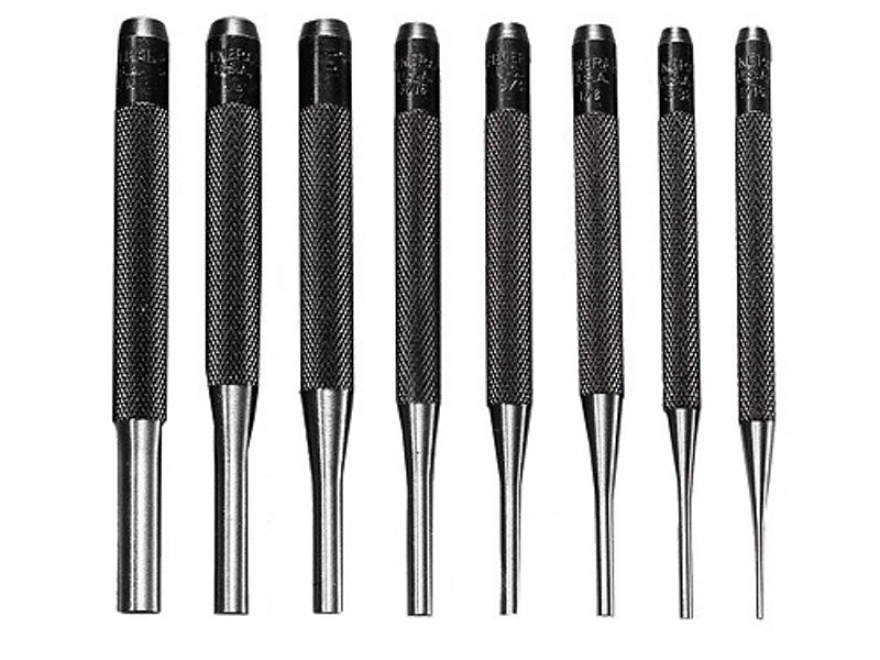 General SPC75 Pin Punch Set, 8-Piece, Steel, Gray – Shell Lumber and ...