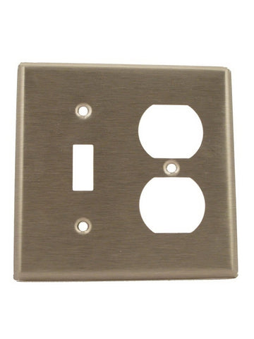 Leviton 84005 Combination Wallplate, 4-1/2 in L, 2-3/4 in W, Standard ...