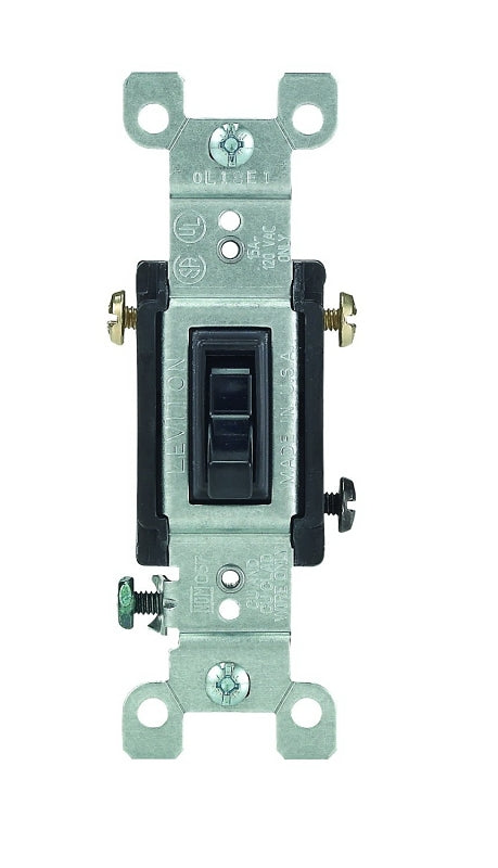 Leviton 1453-2E Switch, 15 A, 120 V, 3 -Position, Push-In Terminal, Th ...