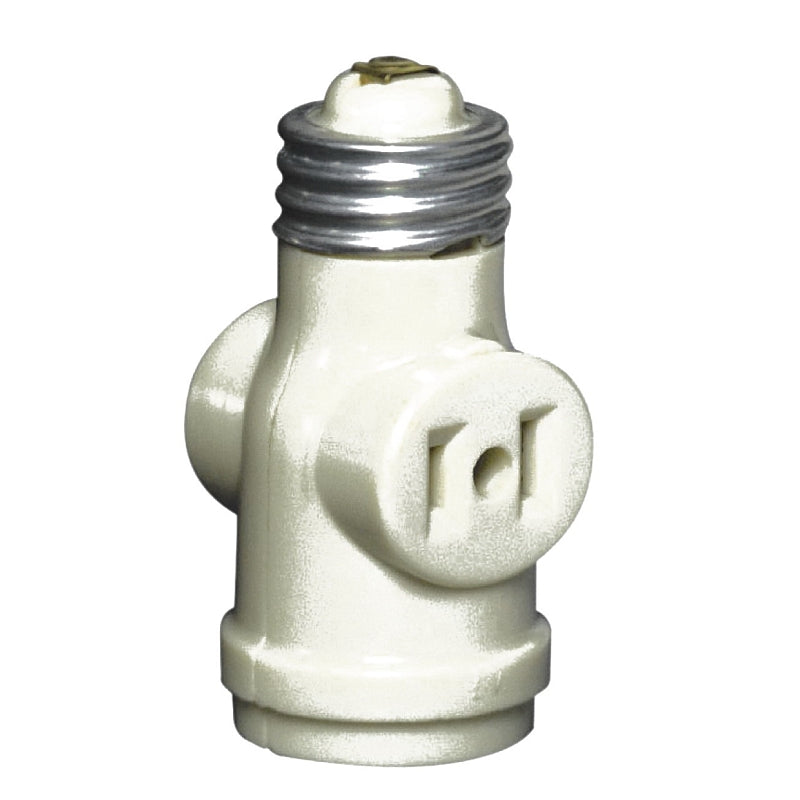 Leviton C21-01403-00I Keyless Adapter, 660 W, Bakelite, Ivory – Shell ...