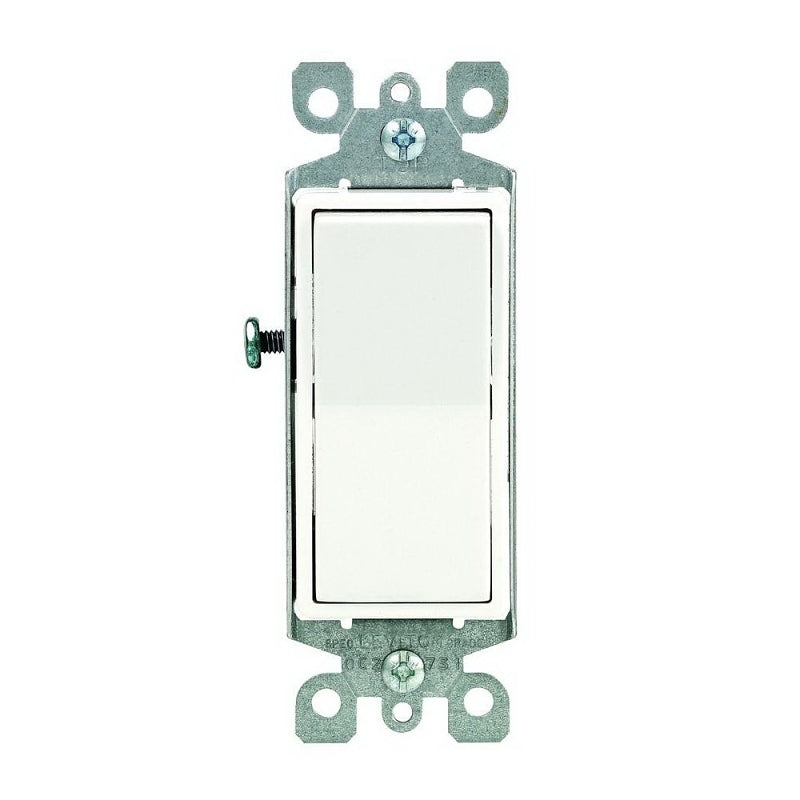 Leviton R72-05613-2WS Rocker Switch with Ground Screw, 15 A, 120/277 V ...