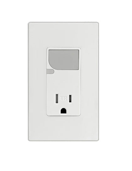 Leviton S04-T6525-00W Receptacle with LED Guide Light, 1 -Pole, 125 V ...