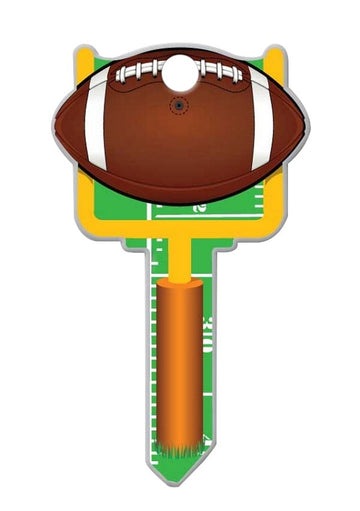 Lucky Line Key Shapes Series B121S Key Blank, Football, Brass, Enamel ...