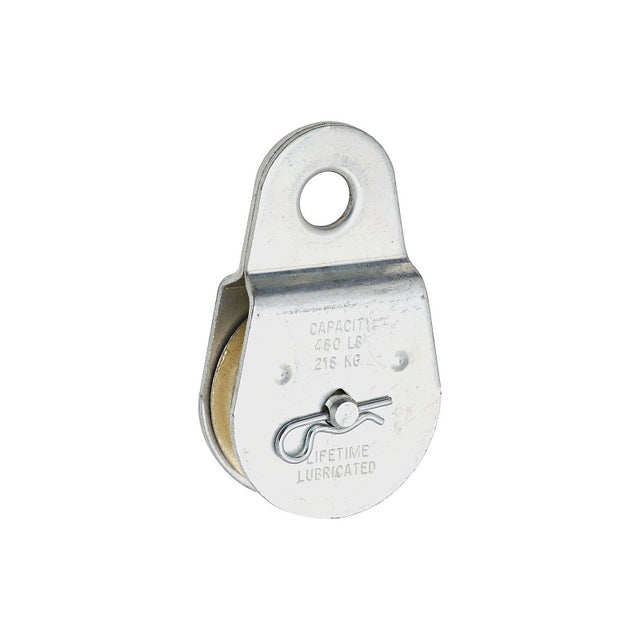 National Hardware N195-818 Pulley, Fixed, Single, 1/2 in Dia Eye, 3/8 ...