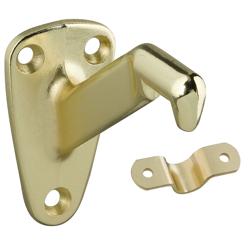 National Hardware N243-667 Handrail Bracket with Strap, 250 lb, Zinc ...