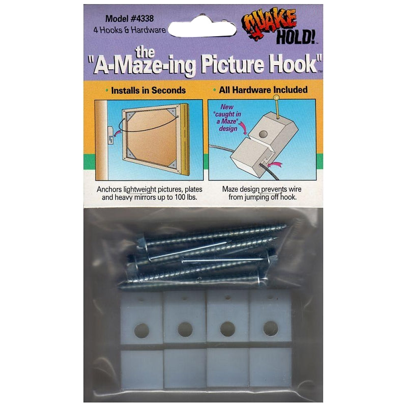 QuakeHold 4338 Picture Hook, 100 lb – Shell Lumber and Hardware