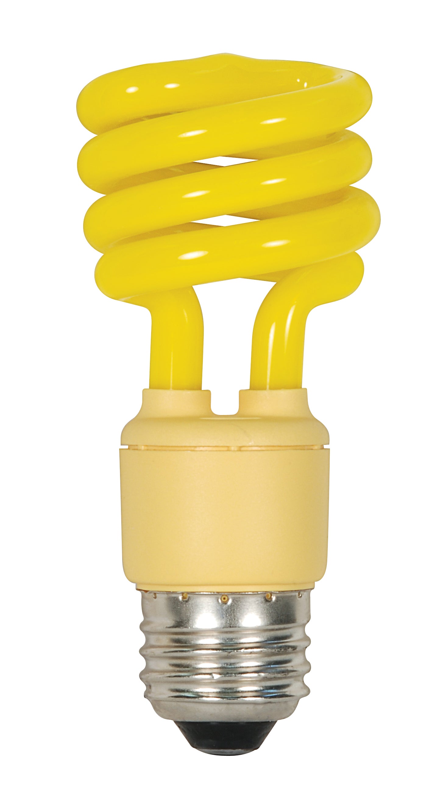 13W T2 Ultra Mini Spiral CFL - Medium Base - Yellow Bug Light – Shell ...