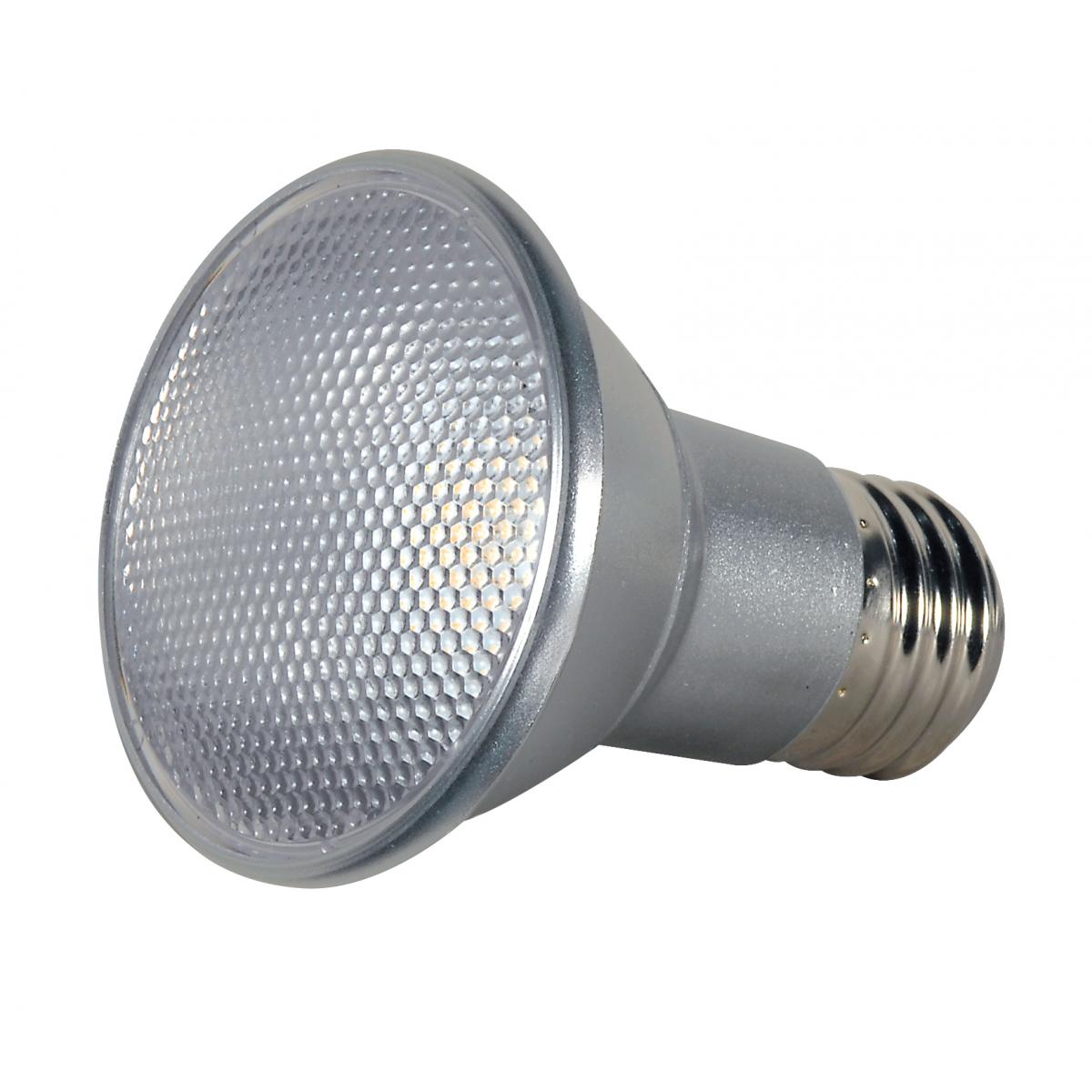Satco - 7 Watt PAR20 LED; 4000K; 40 deg. Beam Angle; Medium base; 120 ...